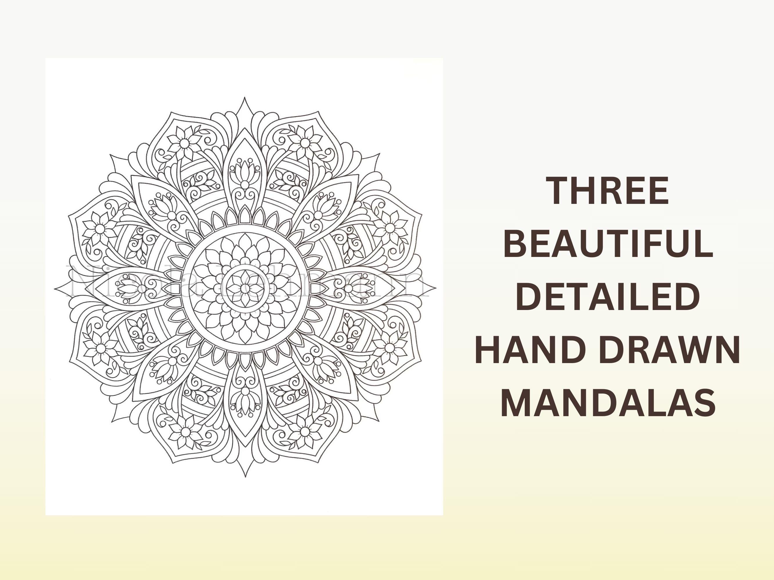 Mandala Colouring Pages: Peaceful Mandalas - Etsy