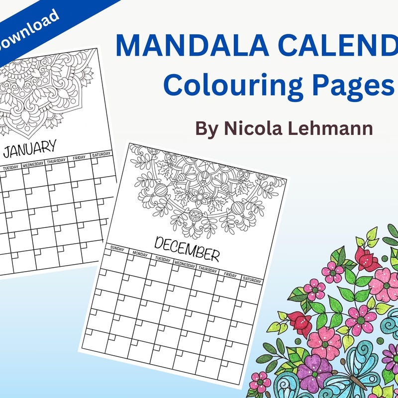 Mandala Calendar - Etsy
