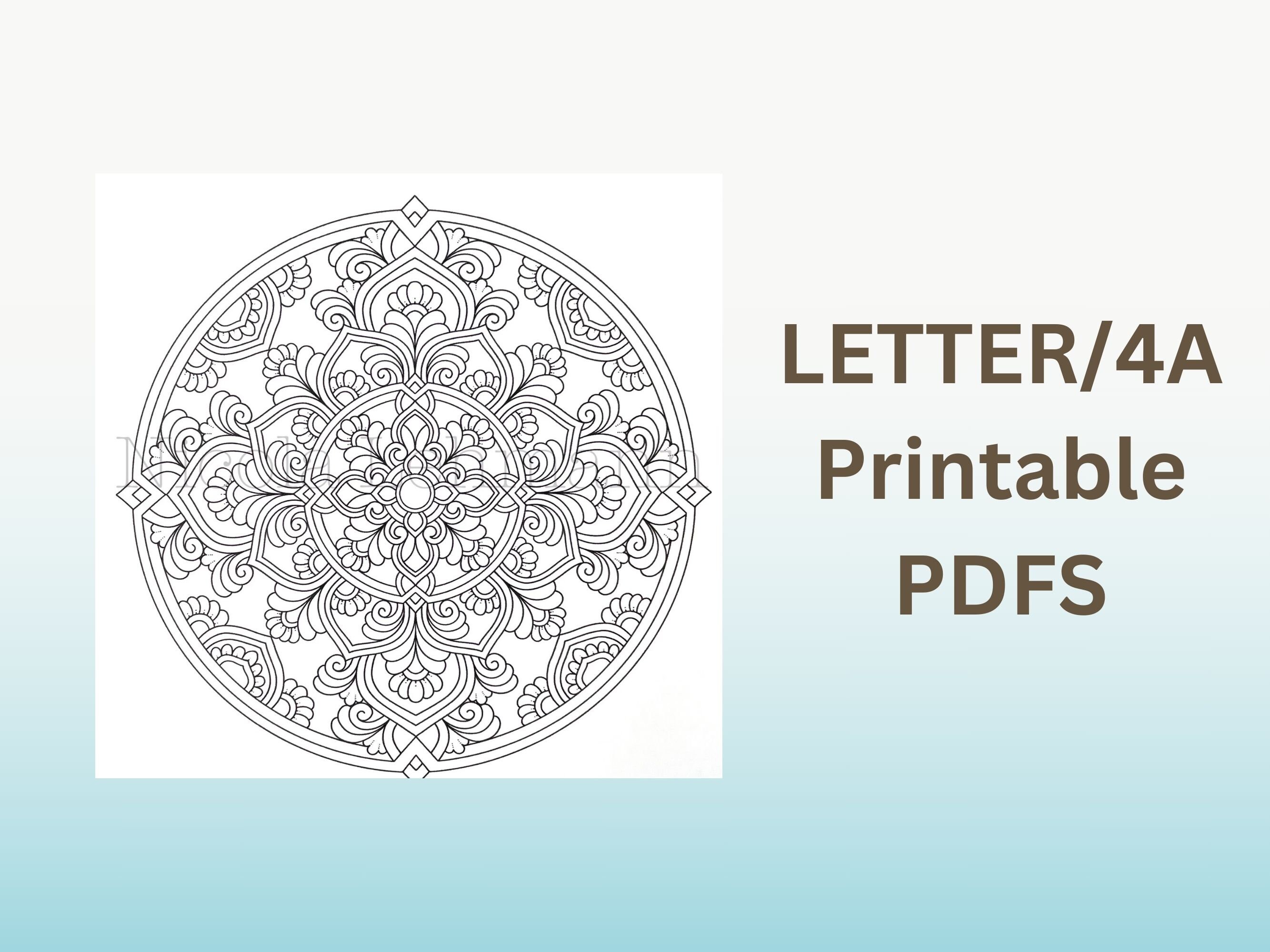 Mandala Colouring Pages: Feel Good Mandalas - Etsy