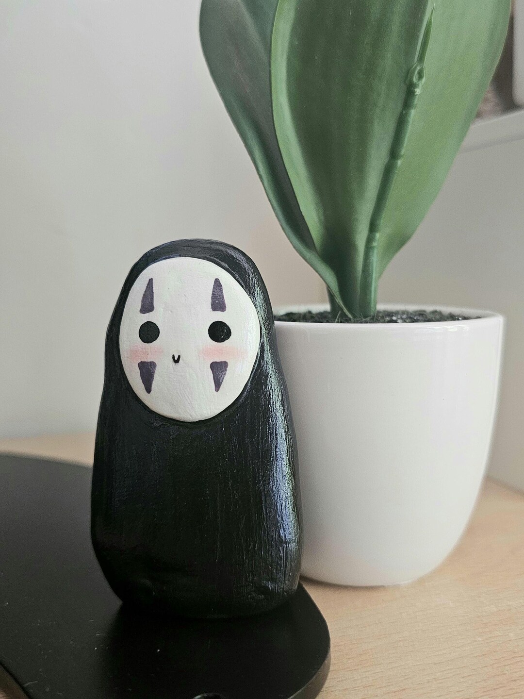 Spirited Away No Face Clay Figure - Etsy