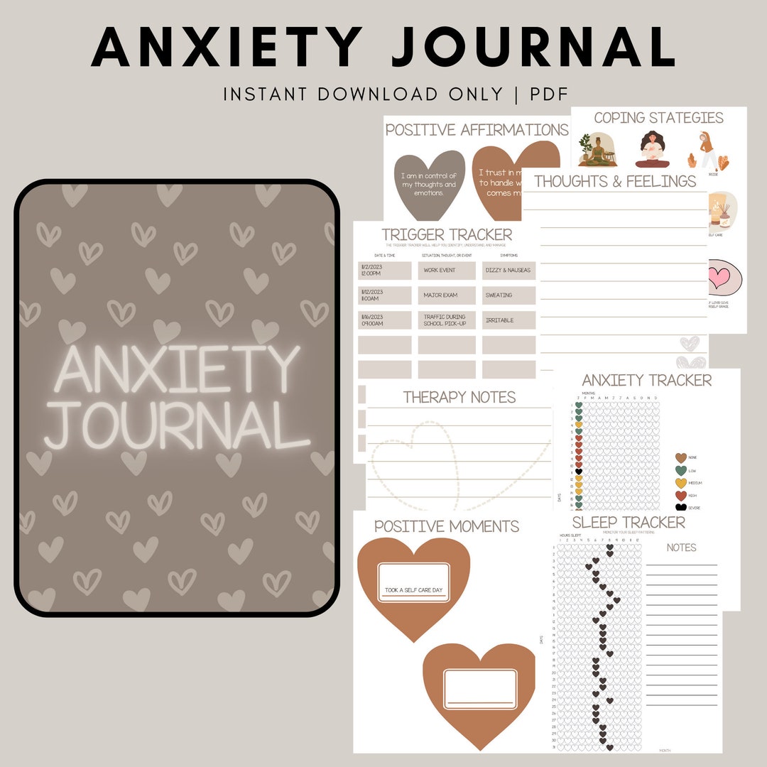 Anxiety Bundle, Anxiety Worksheets, Therapy Tools, Anxiety Journal ...