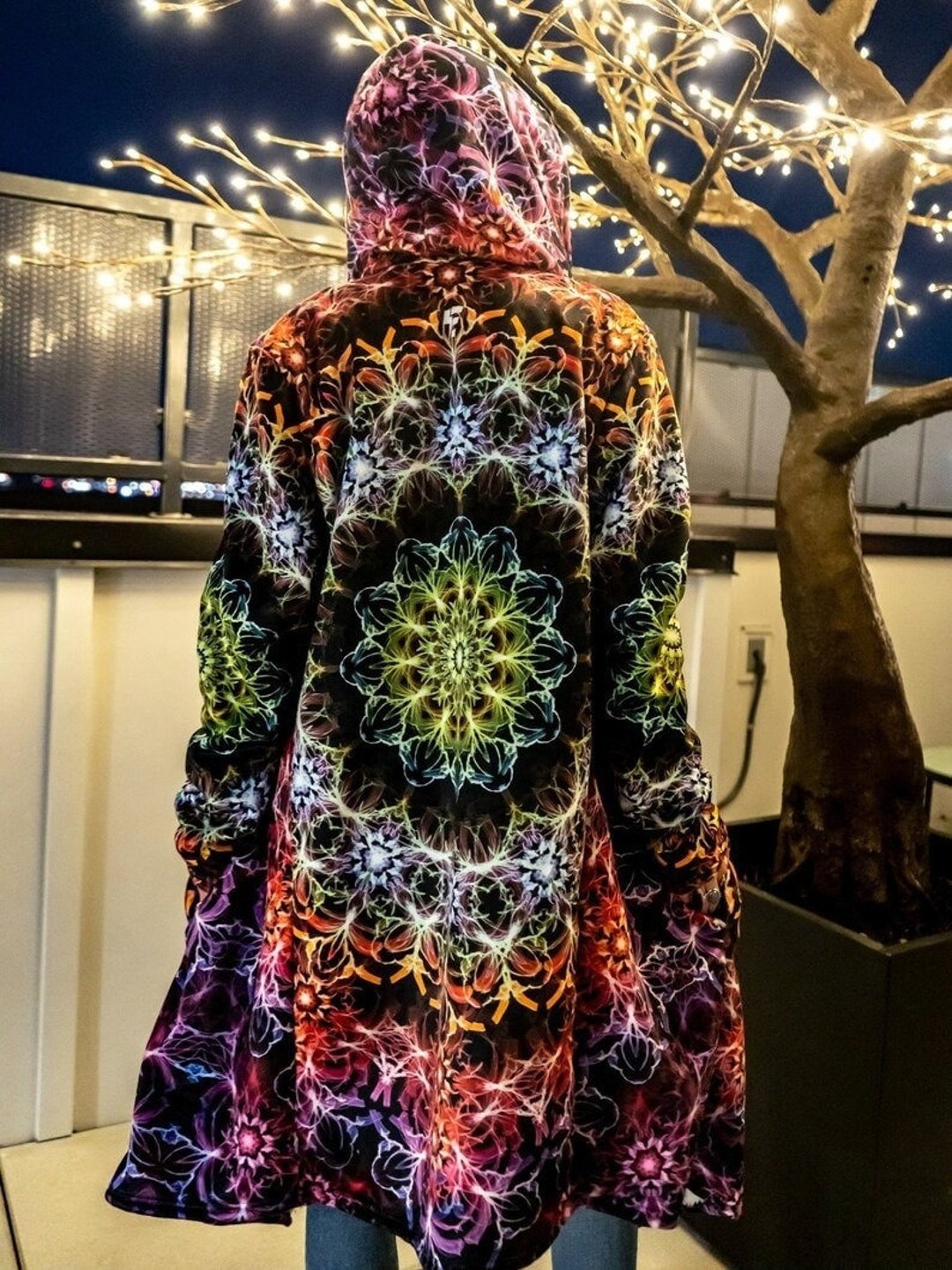 Iris All Over Print Dream Cloak Iris 3D Hooded Cloak Festival Clothing ...