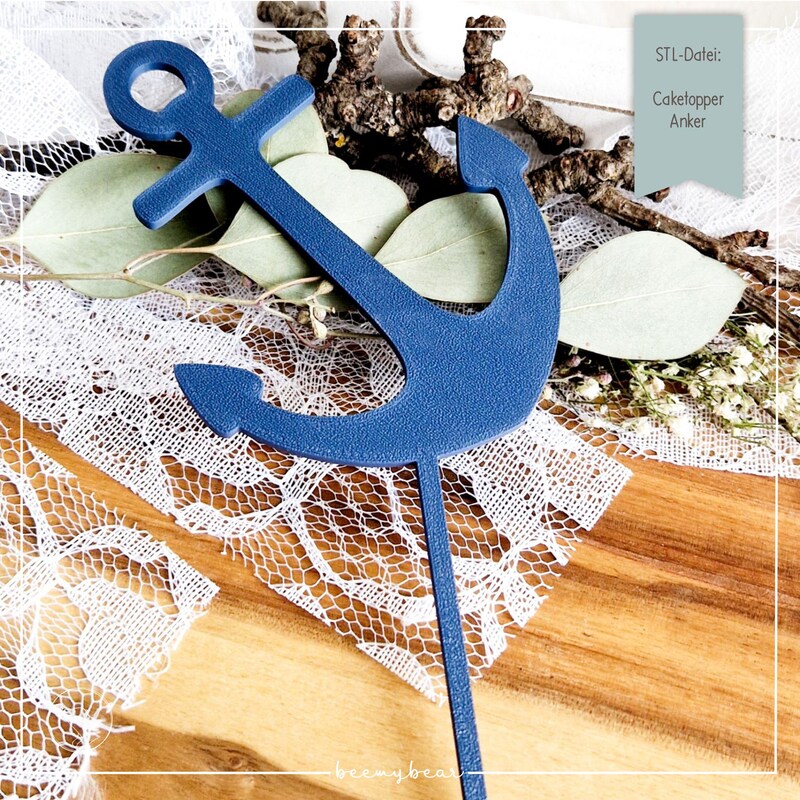 Anchor Cake Topper - Etsy