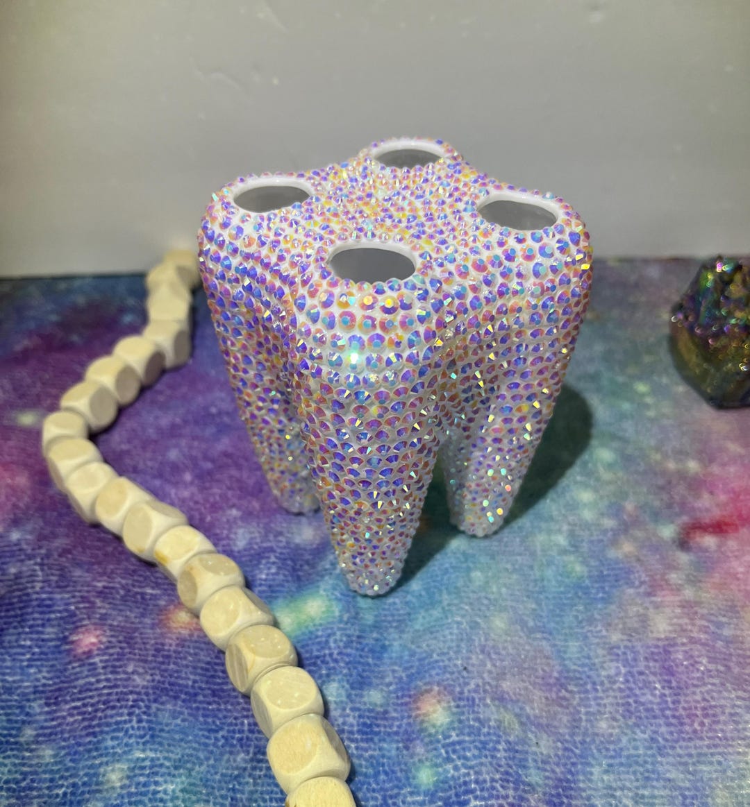 Bling Tooth Shaped Toothbrush Holder - Etsy