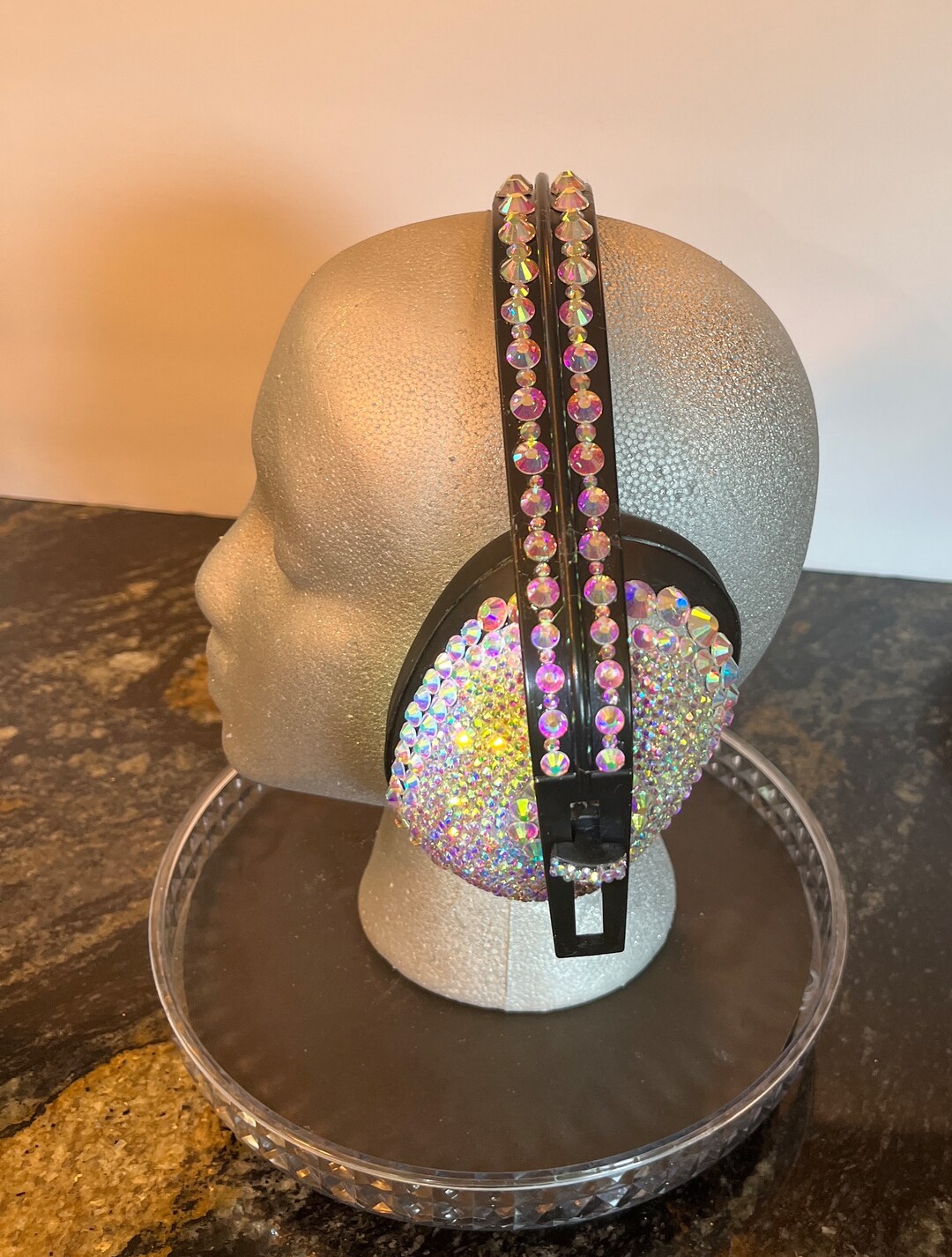 AB Rhinestone Blinged Out Encrusted Hearing Protection Ear Muffs to ...