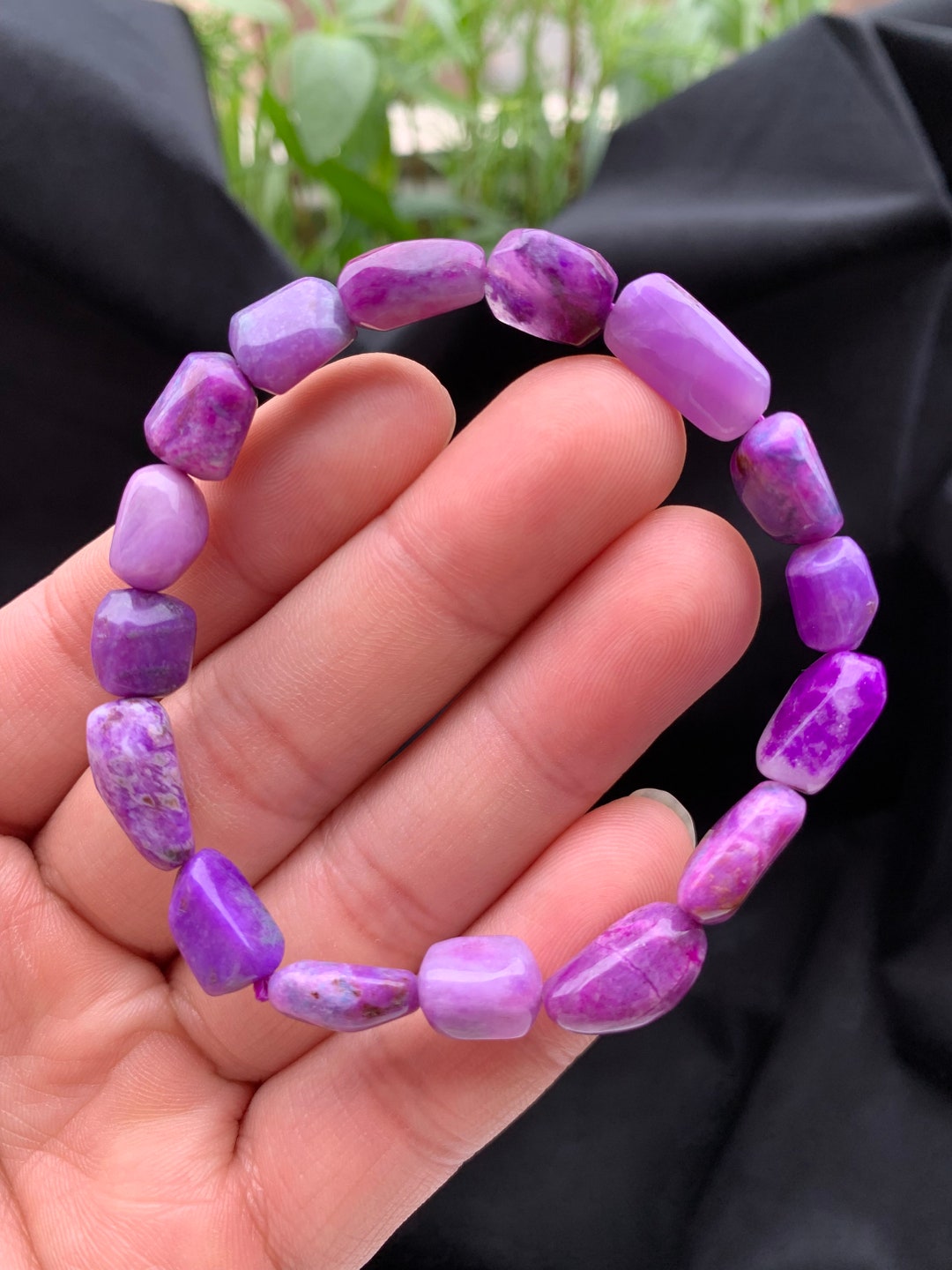 Collection Grade Sugulite Natural Rare Purple Sugilite Bracelet Ladies Bracelet Women Jewelry ...