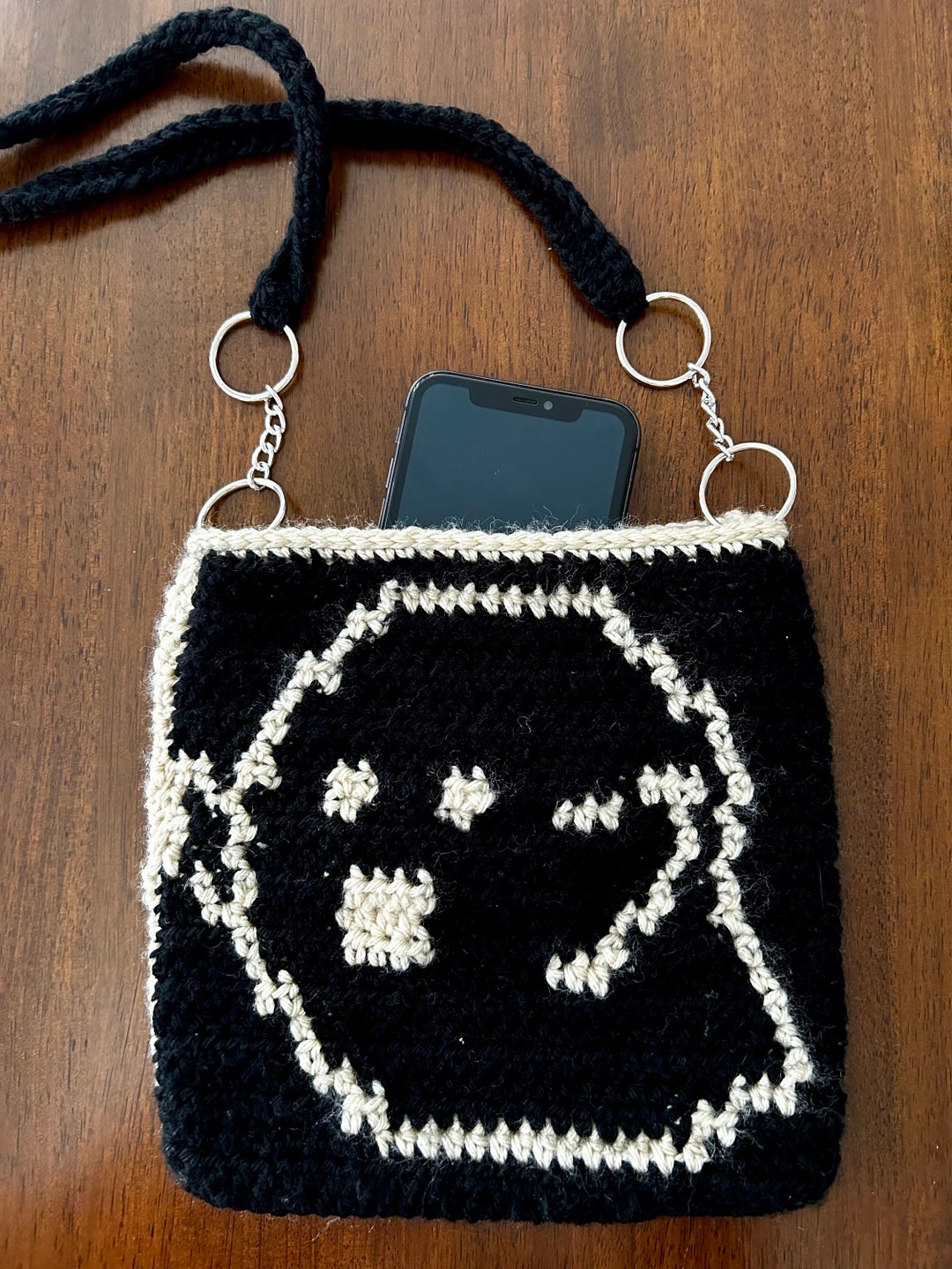 Shy Ghost Handmade Crochet Crossbody Bag Boho Chic Shoulder - Etsy
