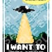 CROCHET PATTERN X-files "i Want to Believe" Tapestry Colorwork PDF ...
