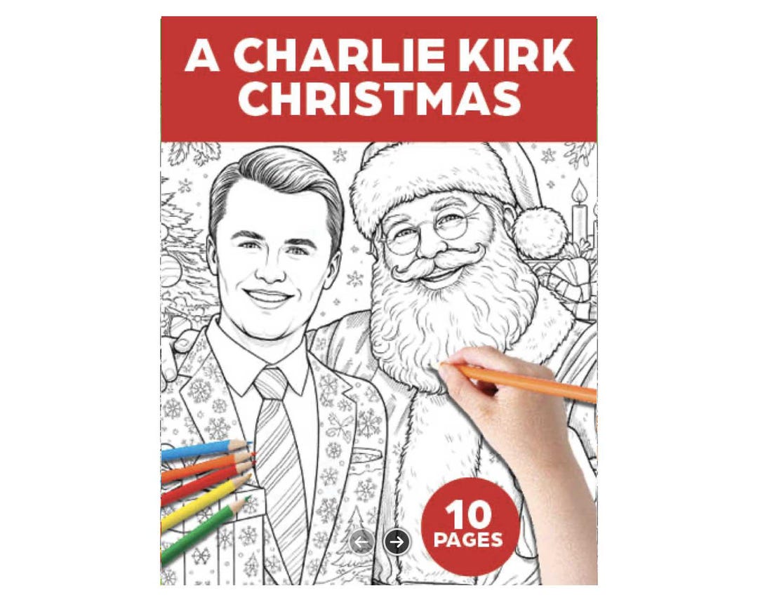 CHARLIE KIRK Coloring Book – Adult Holiday Coloring Pages, Festive ...