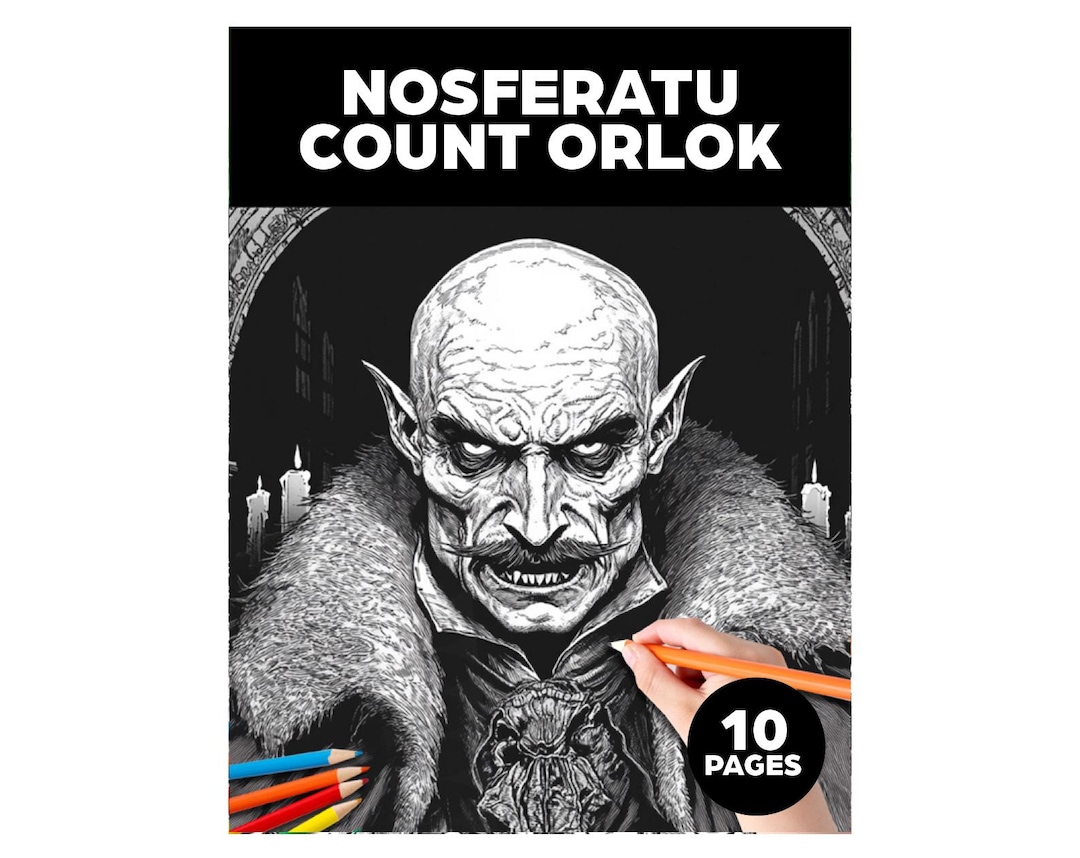 Nosferatu Horror Coloring Book – 10 Creepy Pages Inspired by Robert ...