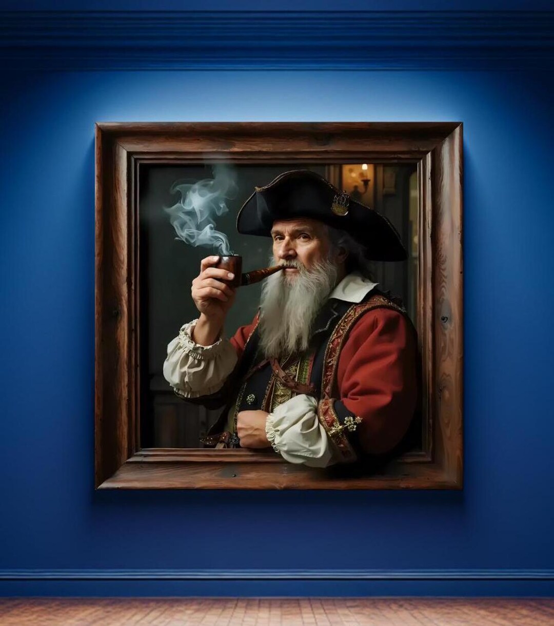 Sea Captain Wall Art 3D Unique Optical Illusion Historical Antique ...