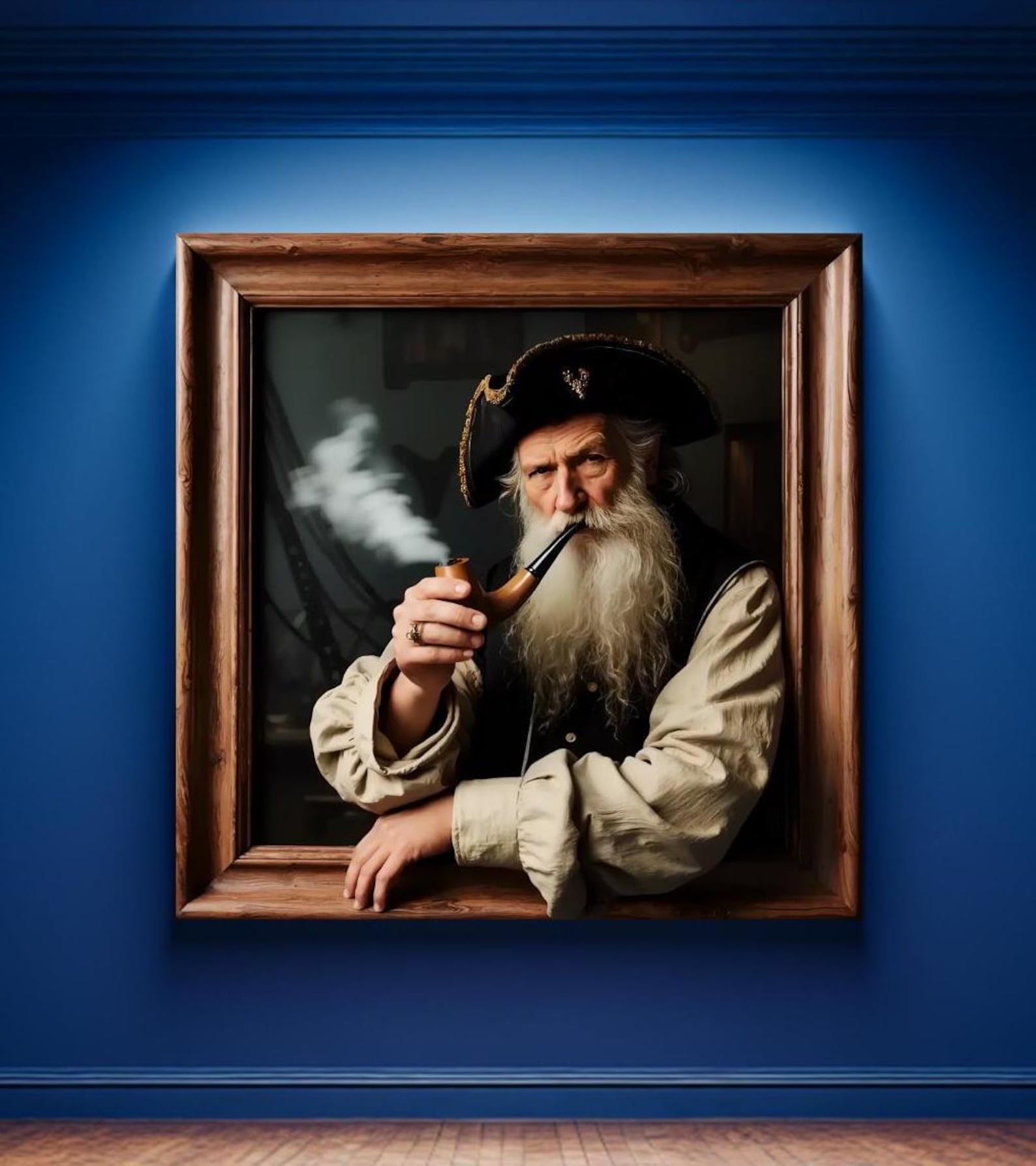 Sea Captain Wall Art 3D Unique Optical Illusion Historical Antique ...