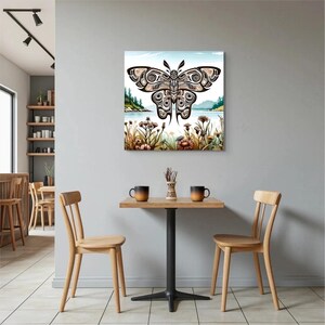 First Nations Butterfly Abstract Pacific Northwest Signed Watercolor ...
