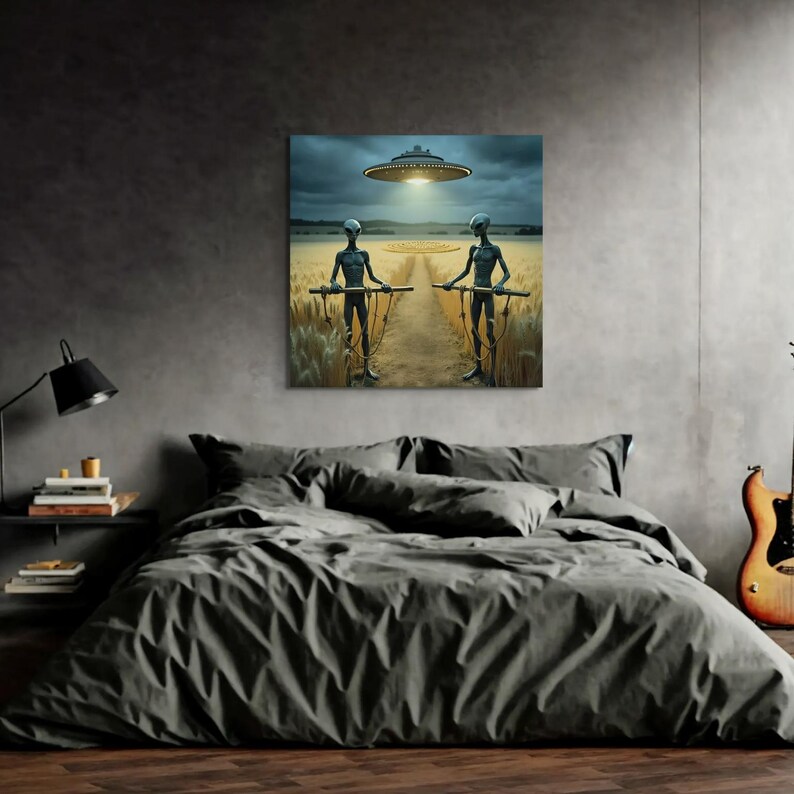 Aliens Make Crop Circles 'the Proof' Wall Art Fun Crop Circle Hoaxers ...
