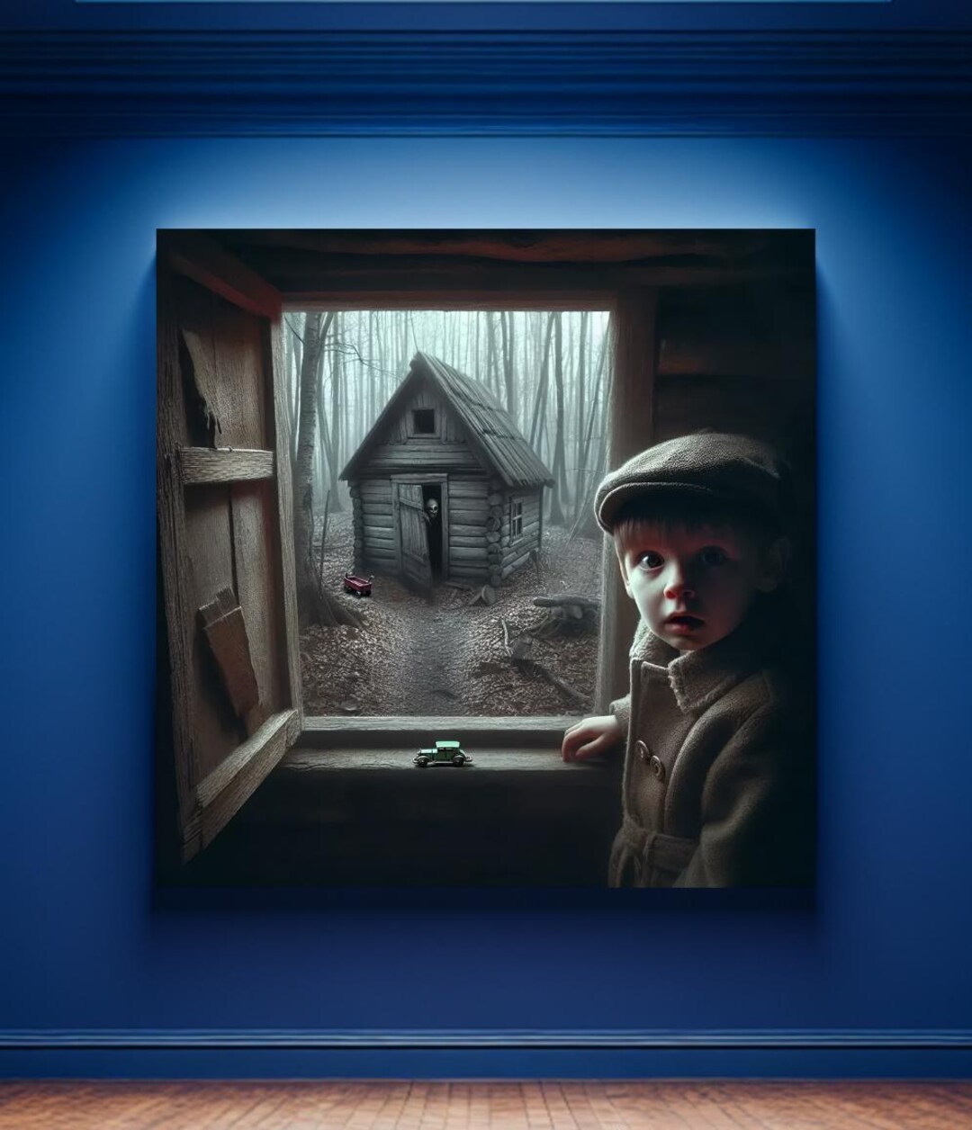 Creepy Shack Wall Art 'mom, Come Quick' Fun Spooky Ghoul Vintage Dark ...