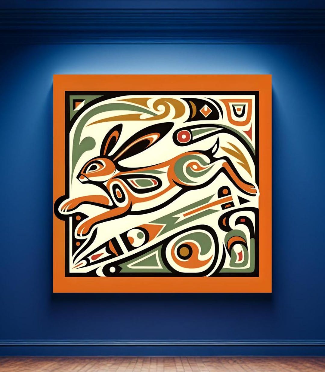 Haida First Nations Rabbit Wall Art Unique Abstract Easter Gift Pacific ...