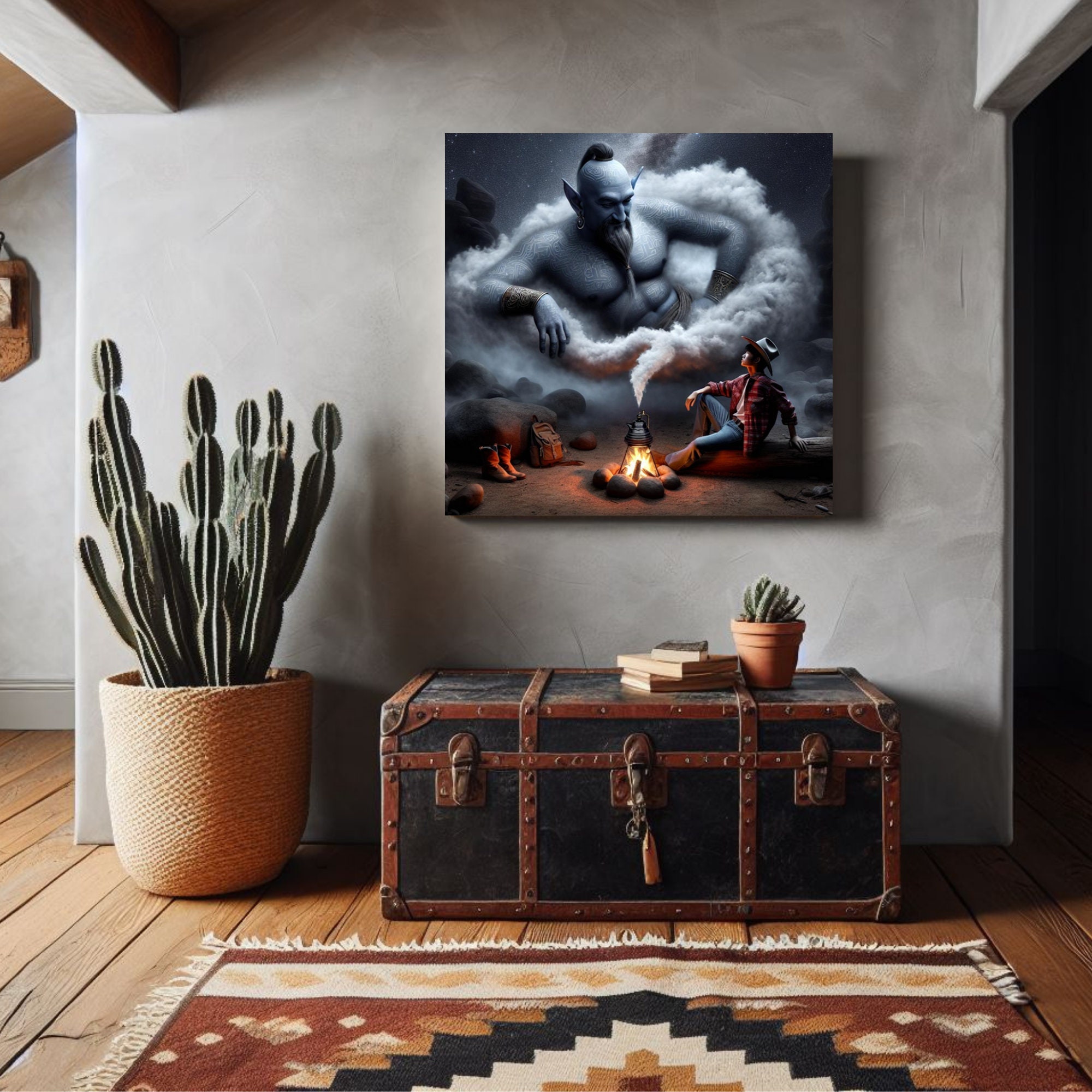 American Cowboy Fairy Tale Wall Art One Thousand and One Nights ...
