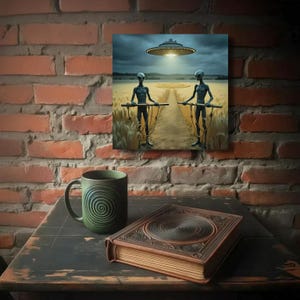 Aliens Make Crop Circles 'the Proof' Wall Art Fun Crop Circle Hoaxers ...