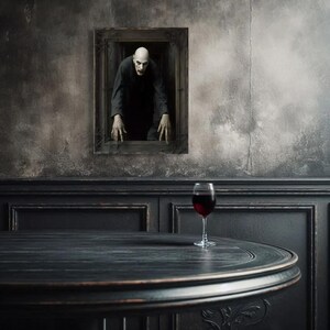 Halloween Nosferatu Escaping Criticism Wall Art Fun 3D Optical Illusion ...