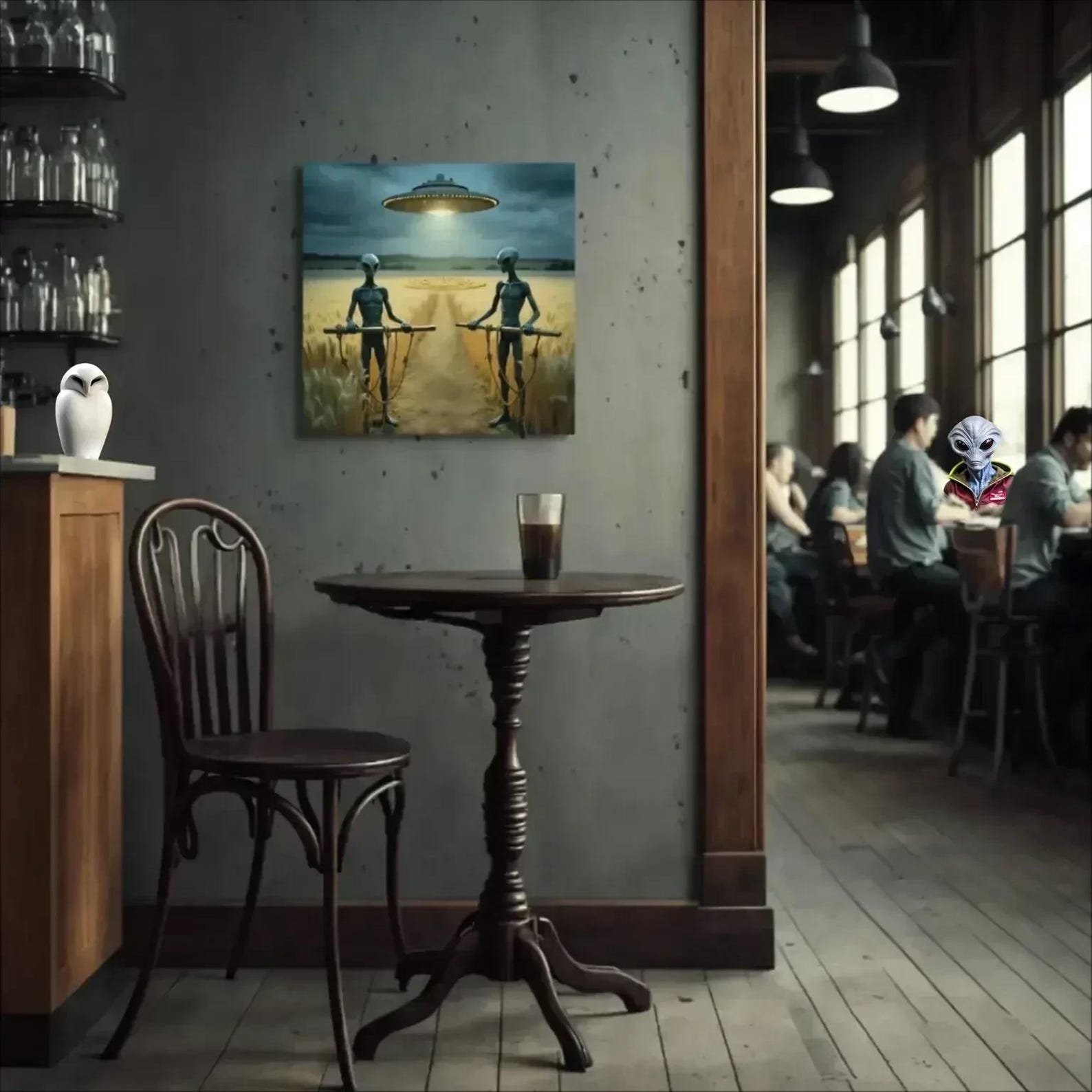 Aliens Make Crop Circles 'the Proof' Wall Art Fun Crop Circle Hoaxers ...