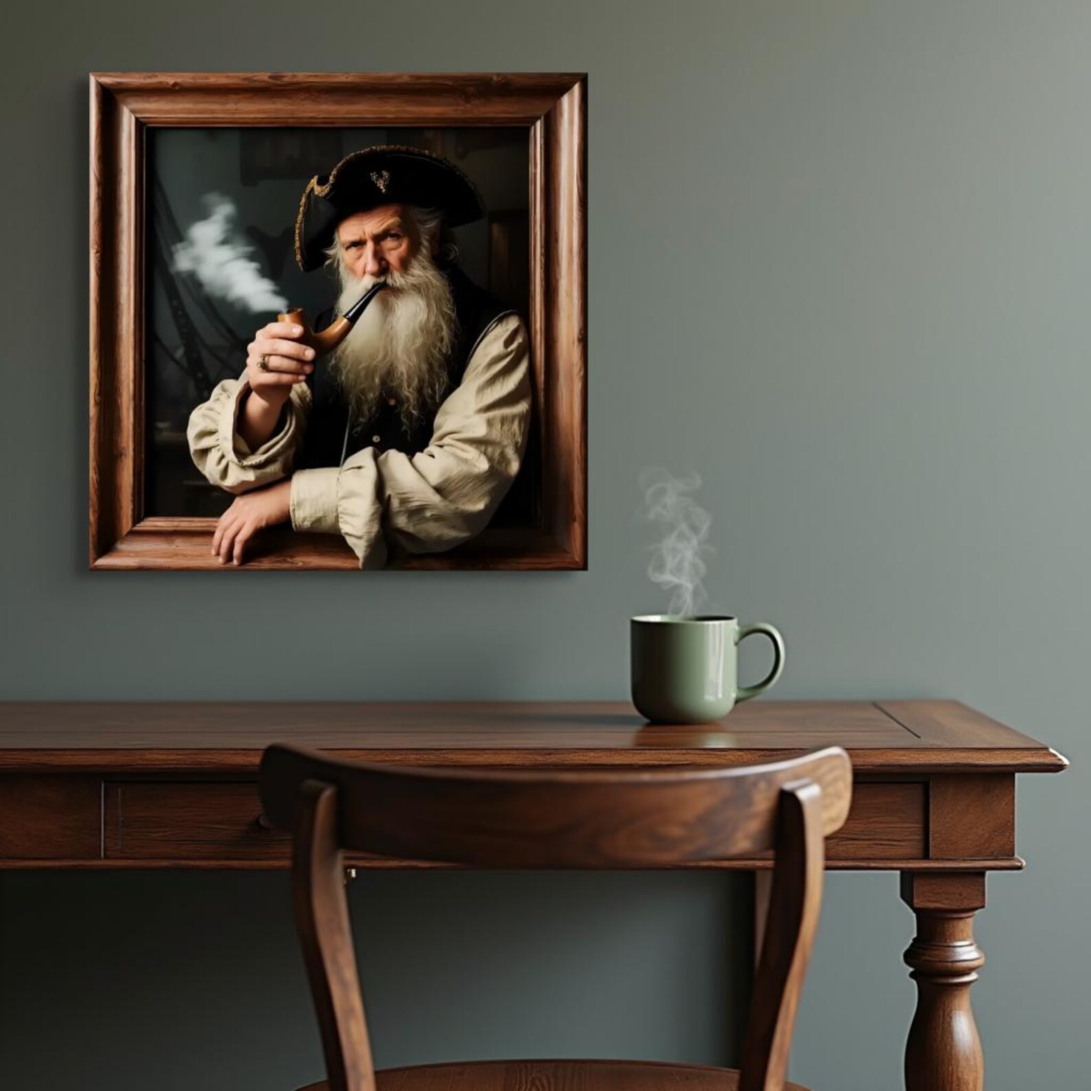 Sea Captain Wall Art 3D Unique Optical Illusion Historical Antique ...