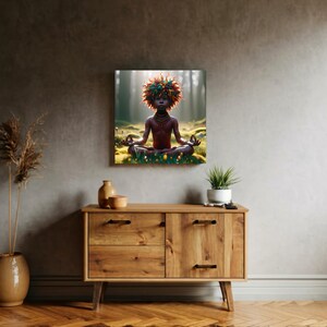 Mother Nature Son Gaia Wall Art African American Canvas Wall Art Mother ...