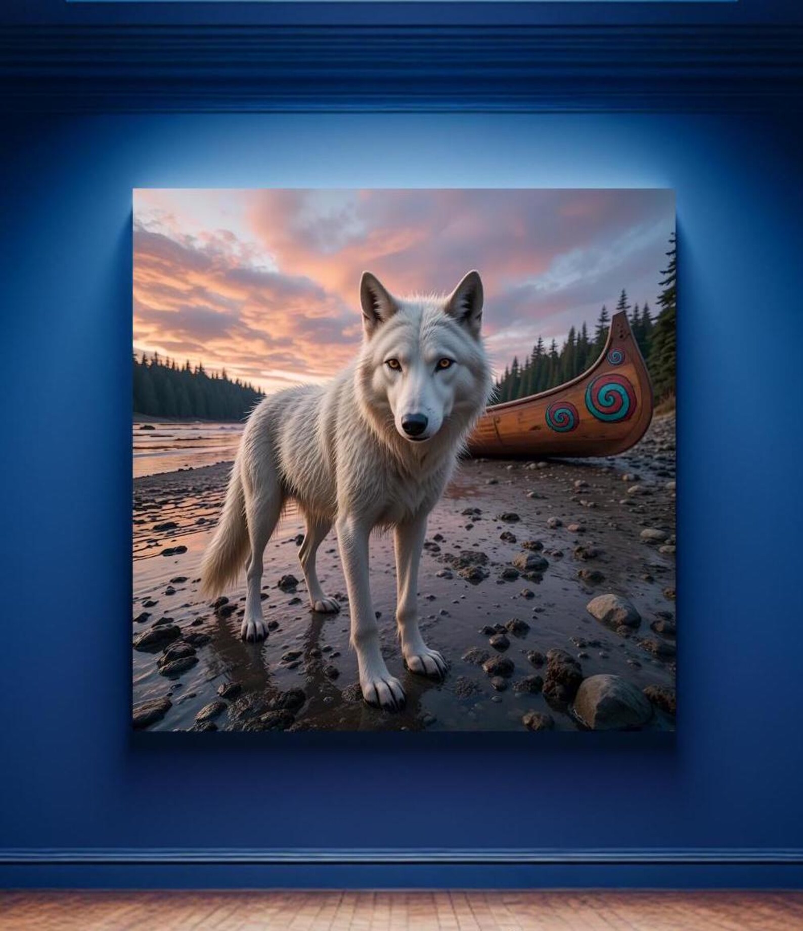 Vancouver Island Sea Wolf First Nations Canoe Rare Coast Salish ...