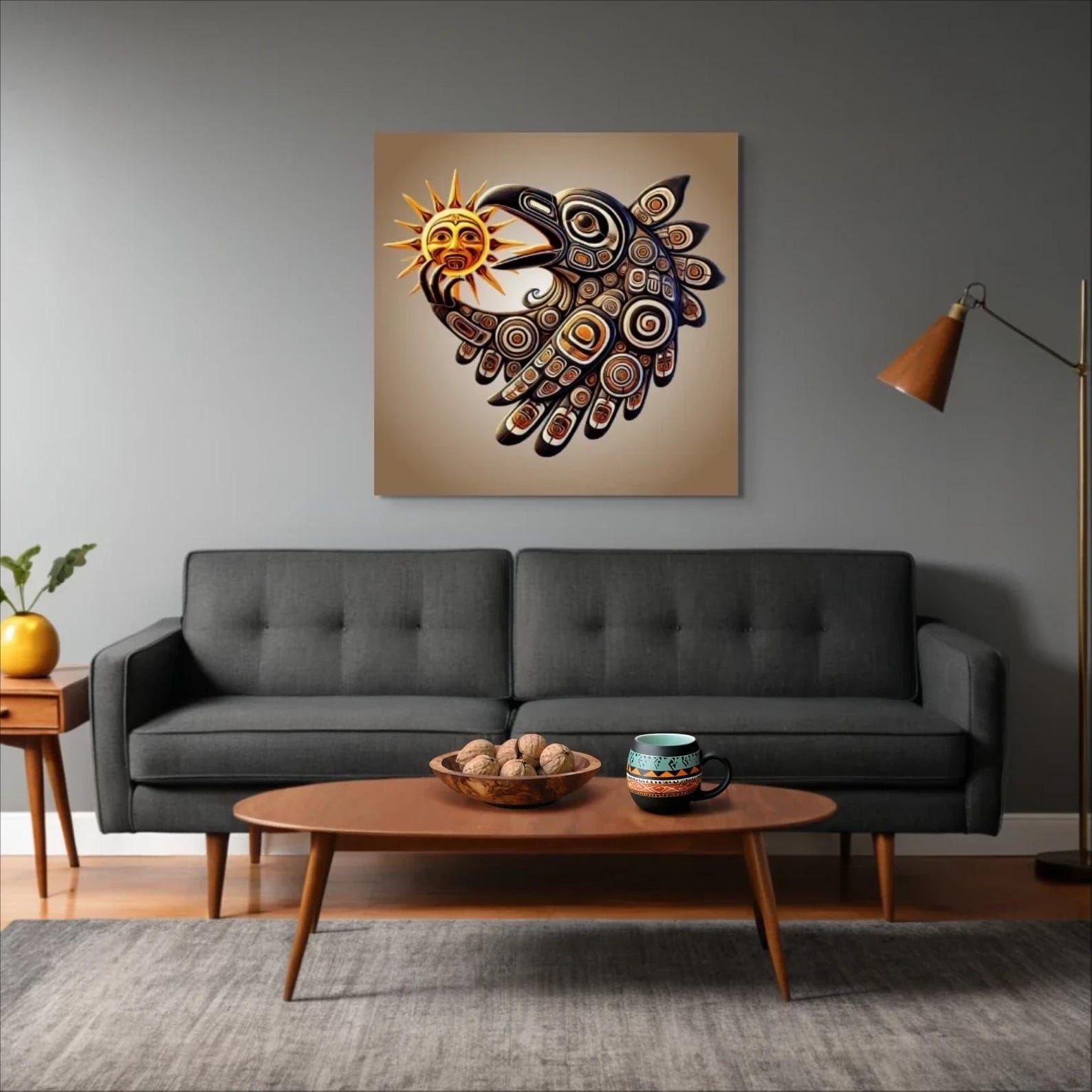 First Nations Raven Steals the Sun Wall Art Haida Salish Creator Raven ...