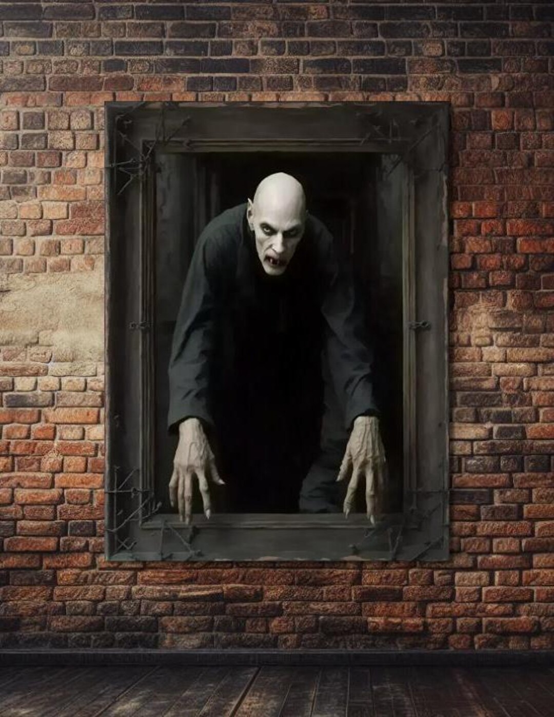 Halloween Nosferatu Escaping Criticism Wall Art Fun 3D Optical Illusion ...