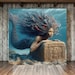 Goth Mermaid Wall Art Dark Academia Canvas Print Gothic Wall Decor Gift ...