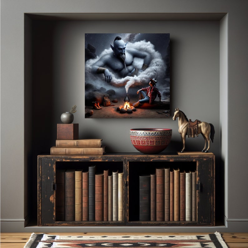 American Cowboy Fairy Tale Wall Art One Thousand and One Nights ...