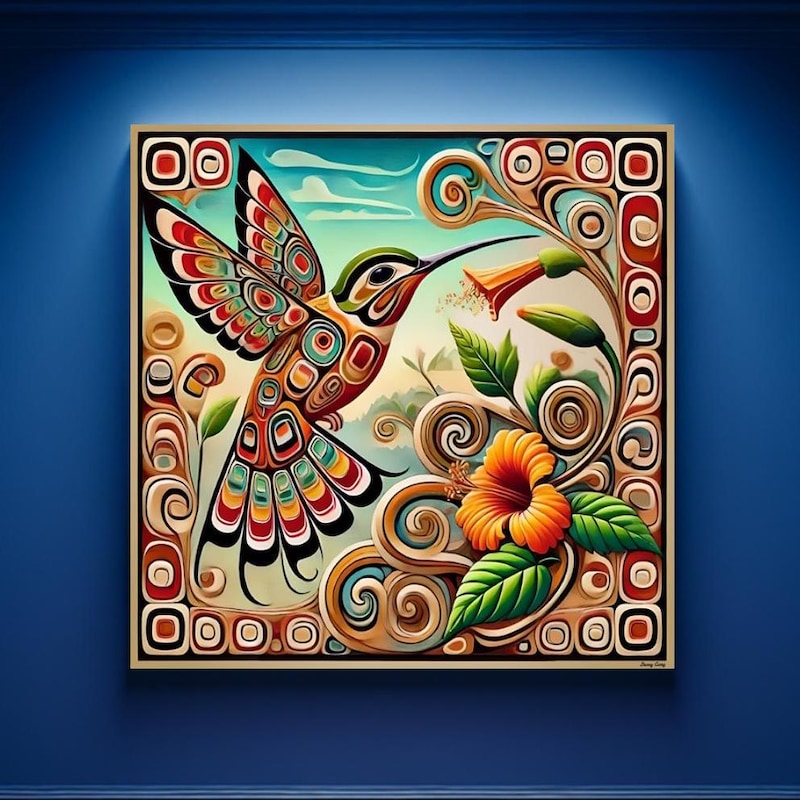 Haida Hummingbird Art - Etsy