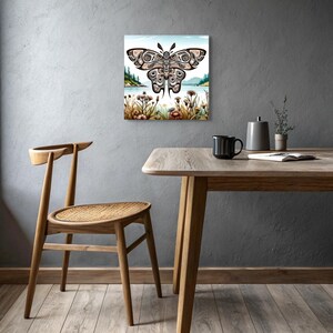 First Nations Butterfly Abstract Pacific Northwest Signed Watercolor ...