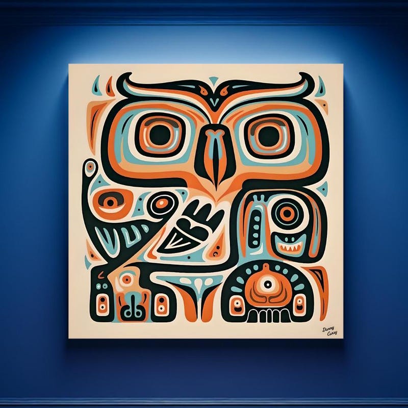 Indigenous Art Owl - Etsy