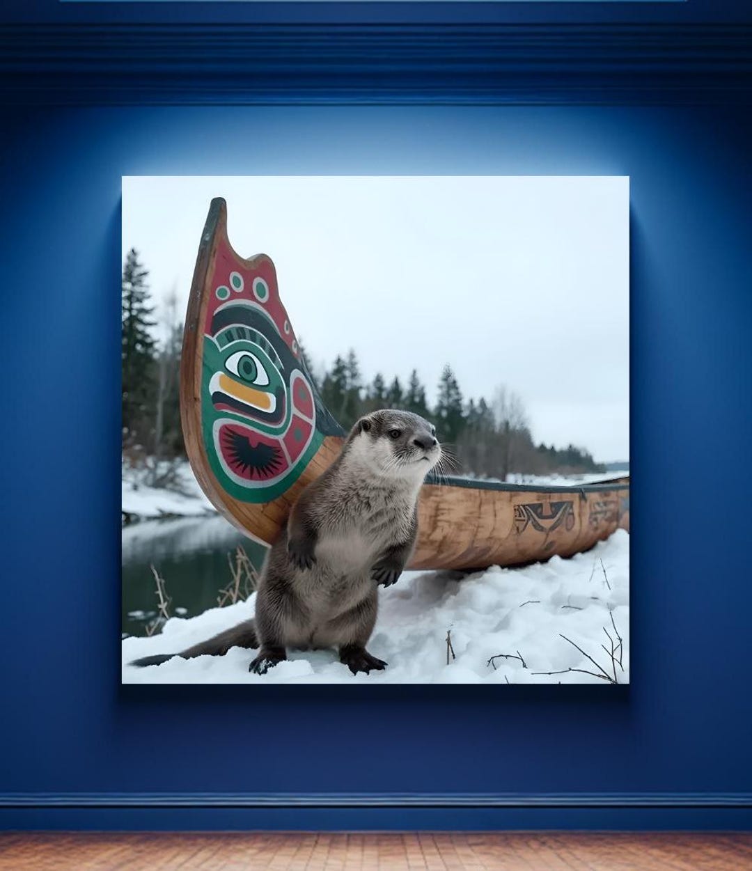 Haida First Nations Otter Wall Art Coast Salish Pacific Northwest Haida ...