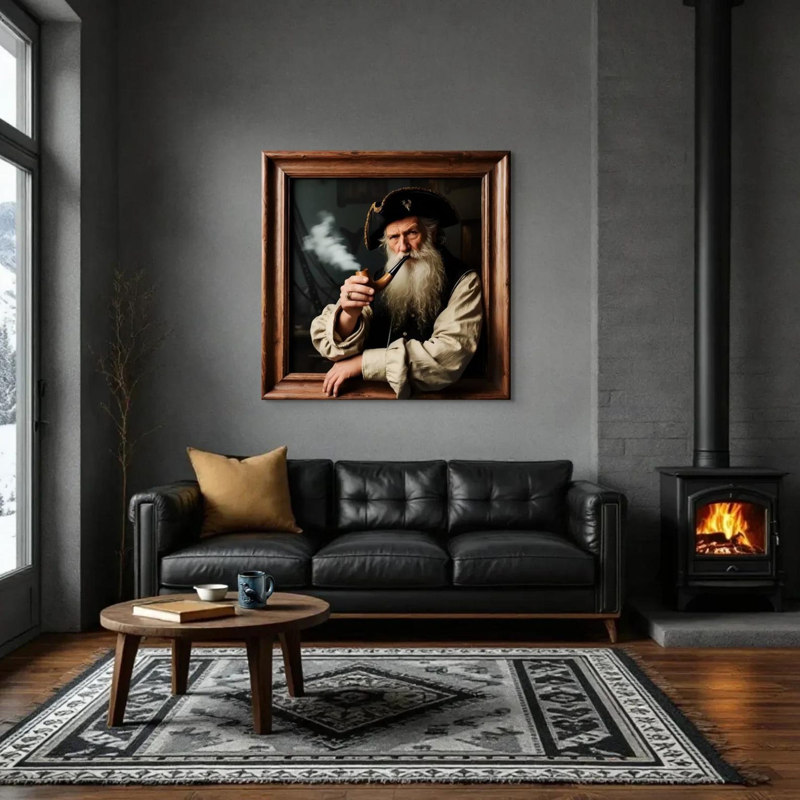 Sea Captain Wall Art 3D Unique Optical Illusion Historical Antique ...
