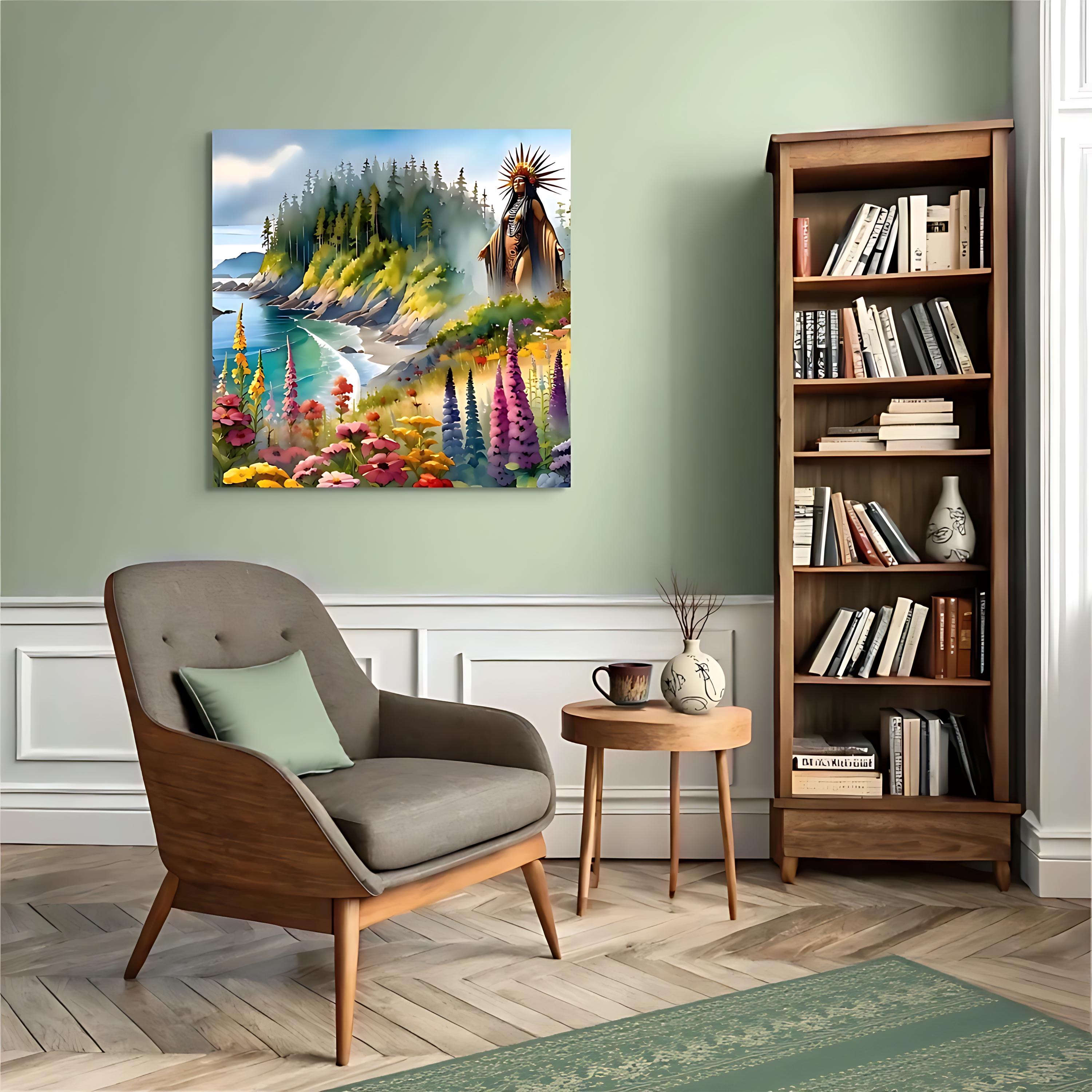 Indigenous Wall Art First Nations Goddess Haida Tlingit Pacific ...