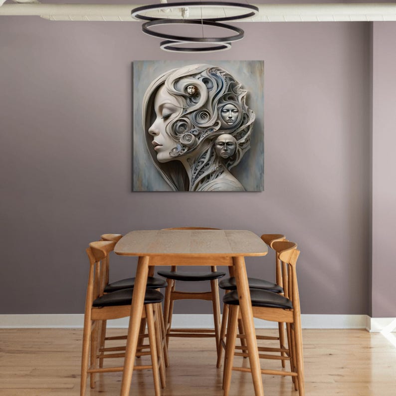 Conception Wall Art Morphic Dream #3 Abstract Watercolor Polymer Clay ...