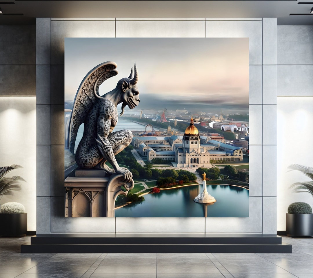 Gargoyle Wall Art Chicago World's Fair World's Columbian Exposition ...