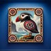 Tufted Puffin Abstract Pacific Northwest Mid-century Oil Paint Wood ...
