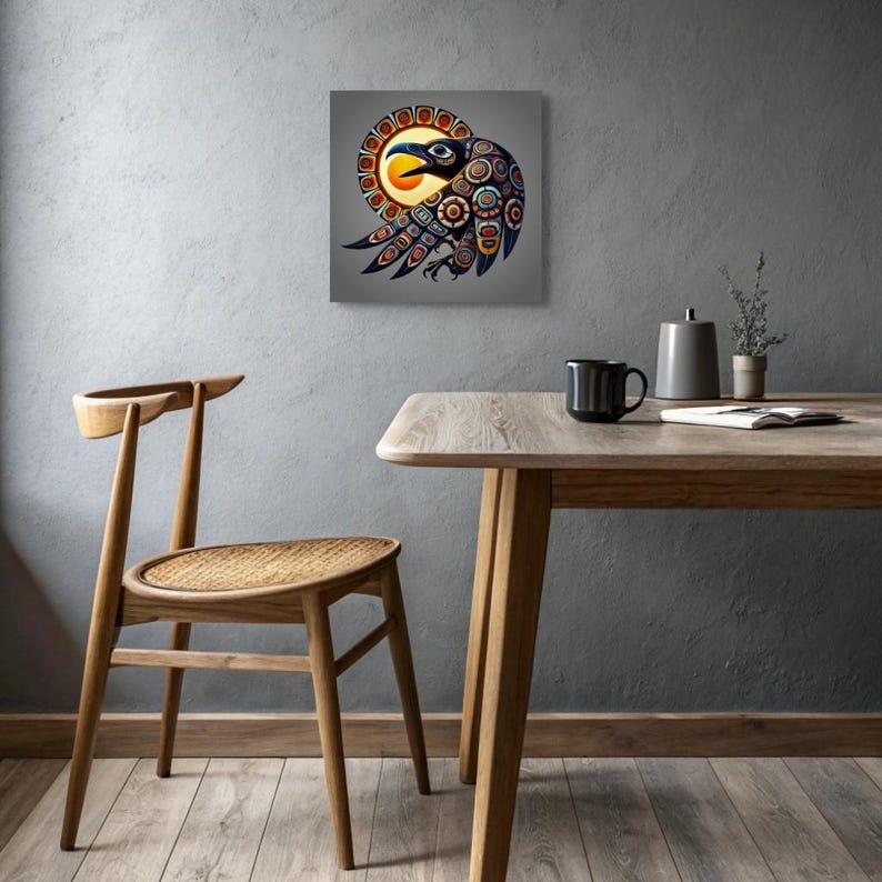 First Nations Raven Steals the Sun Wall Art Haida Salish Creator Raven ...