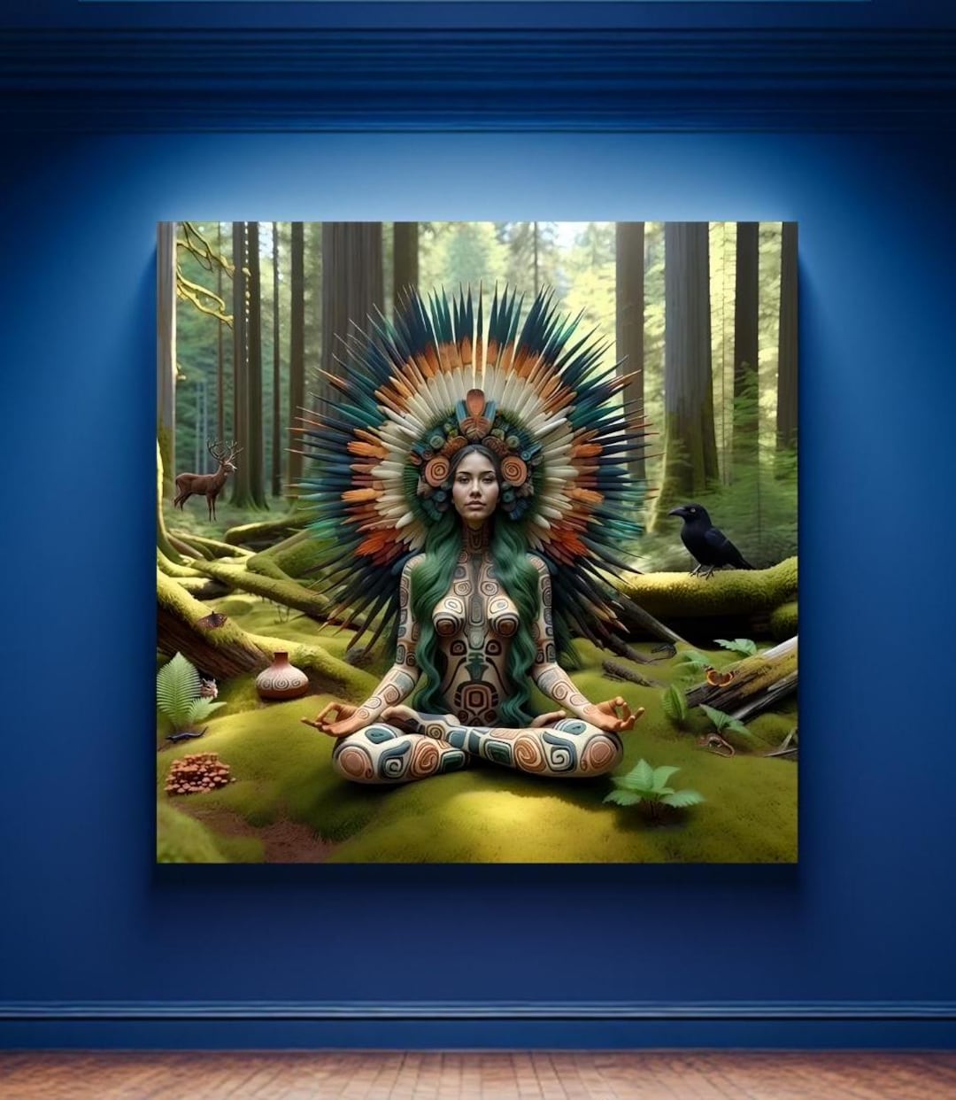 First Nations Gaia Wall Art Haida Salish Tlingit Pacific Northwest ...