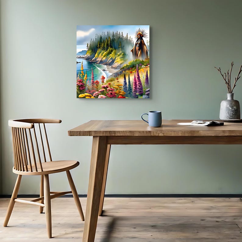 Indigenous Wall Art First Nations Goddess Haida Tlingit Pacific ...