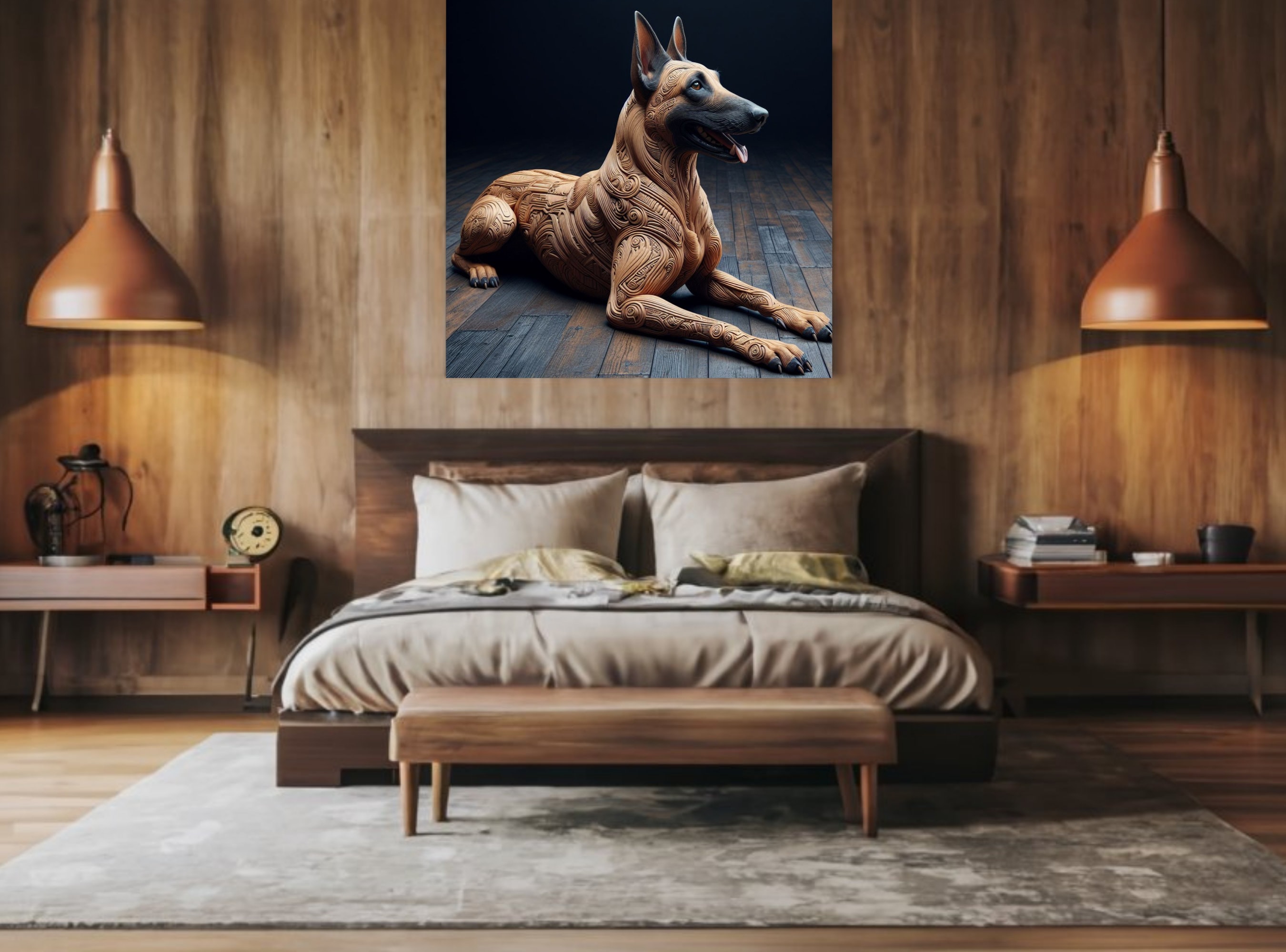 Belgian Malinois Cottagecore Wall Art Canvas Belgian Lover - Etsy