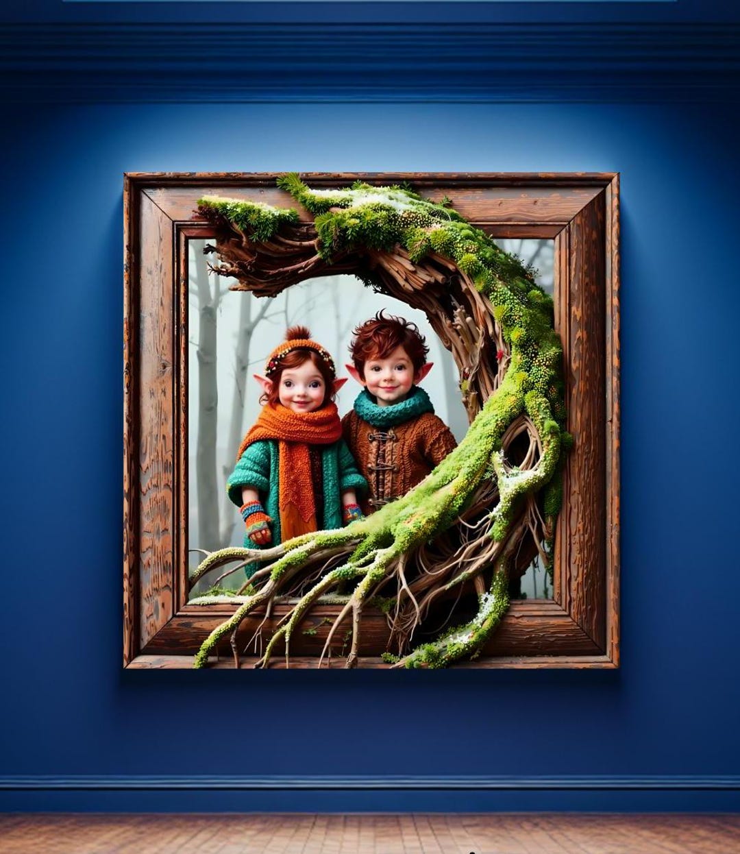 Wood Elves Wall Art 3D Unique Optical Illusion Cute Elves Unique ...