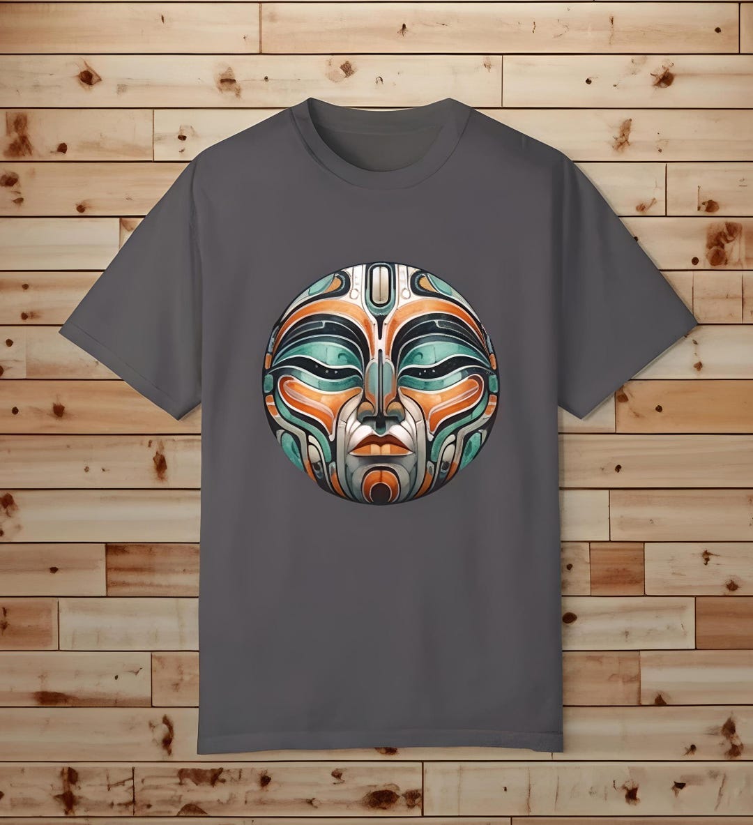First Nations Moon Face T-shirt Haida Tlingit Salish Pacific Northwest ...