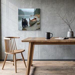 Black Bear Wall Art Haida First Nations Makwa Salish Pacific Northwest ...