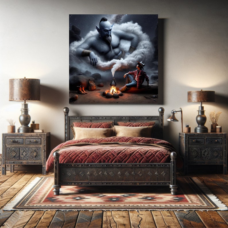 American Cowboy Fairy Tale Wall Art One Thousand and One Nights ...