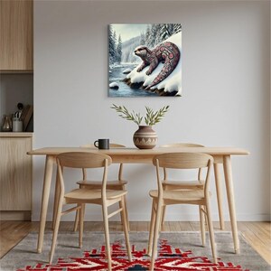 Haida First Nation Otter Wall Art Abstract Coast Salish Pacific ...