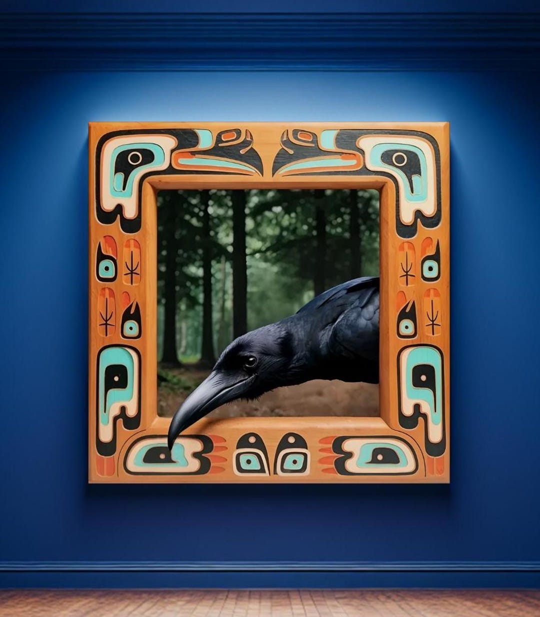 Haida First Nations Raven Wall Art 3D Fun Unique Optical Illusion PNW ...